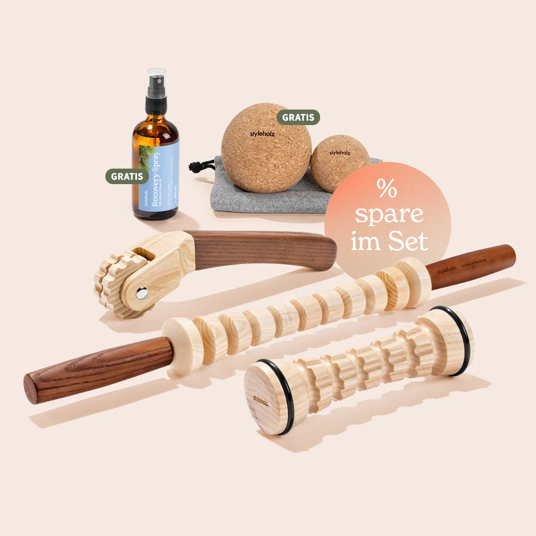 Styleholz Flexible Faszienstäbe aus Holz - Einfach & effektiv